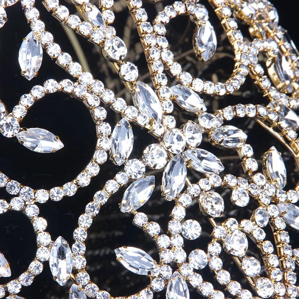 Tall Rhinestone Crystal Pageant Tiara - Winner's Accessory – Tulle Lux ...