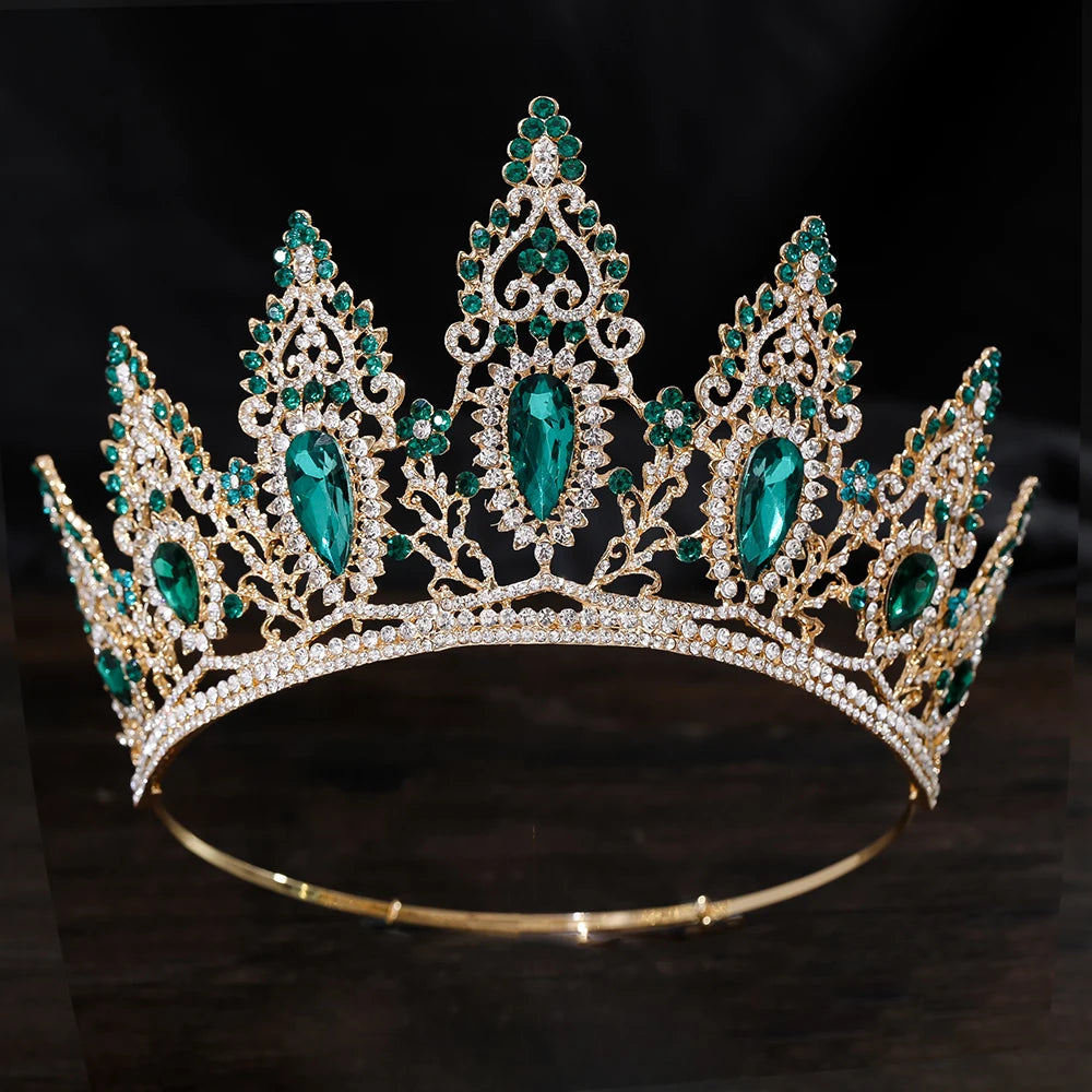 Crystal Pageant Crown - Dazzling Tiara for Winners – Tulle Lux Bridal ...